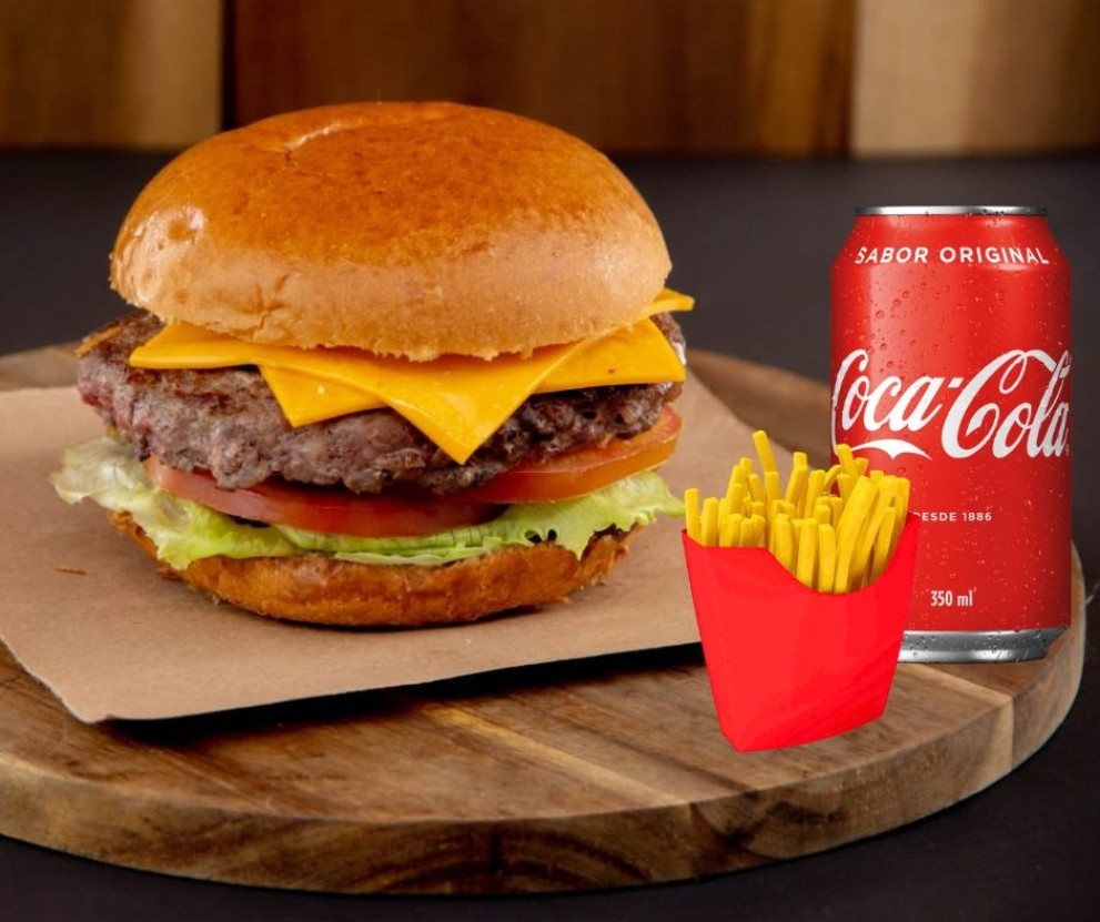 Combo Brazza Salada (Burger 170g) - Coca-cola Lata - Brazza - Cardápio ...